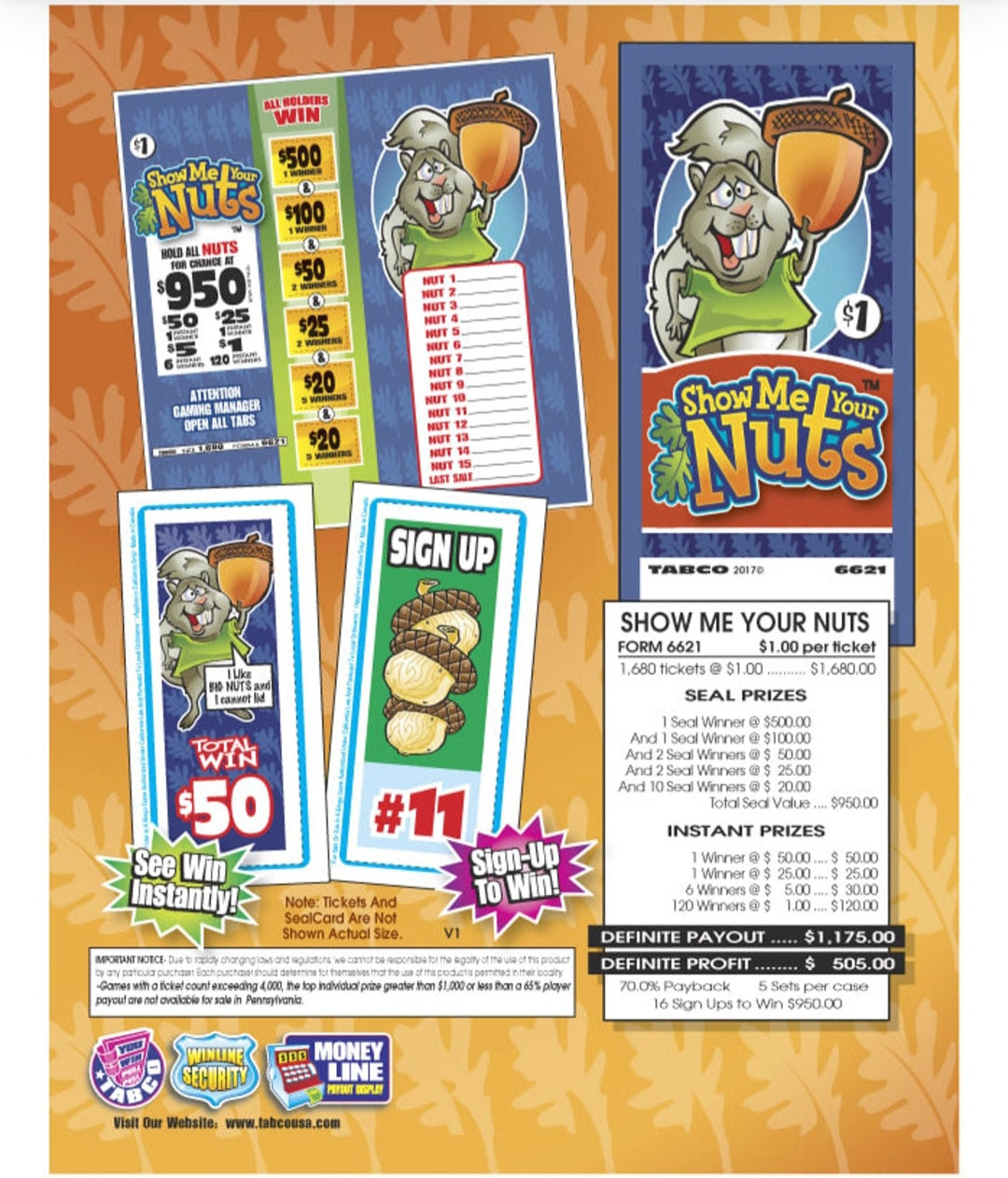SHOW ME YOUR NUTS (0) – DIBS FORTUNE ROOM